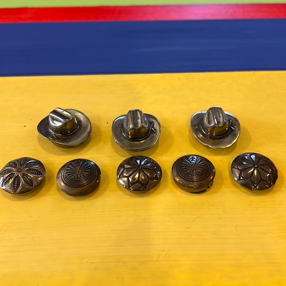 Accessories | Set Of 8 Sterling Silver 925 Button Covers With 3 Rare ...